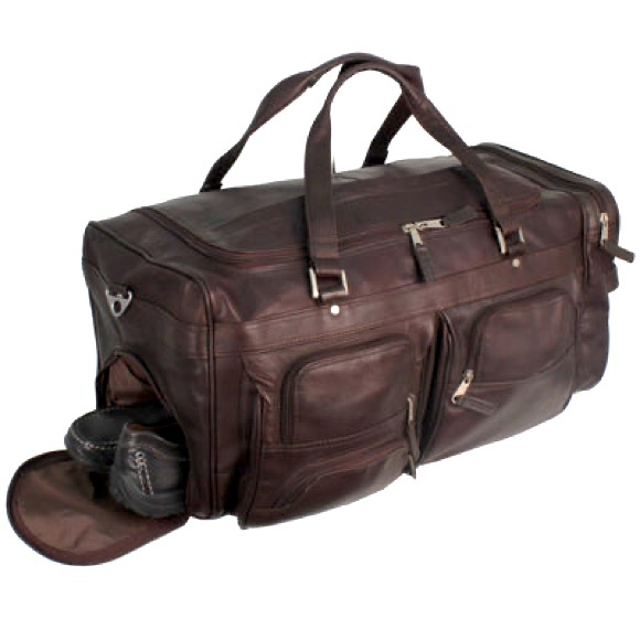 latico | Bags | Nwt Latico Prime Time Duffel Bag Dark Brown Leather ...